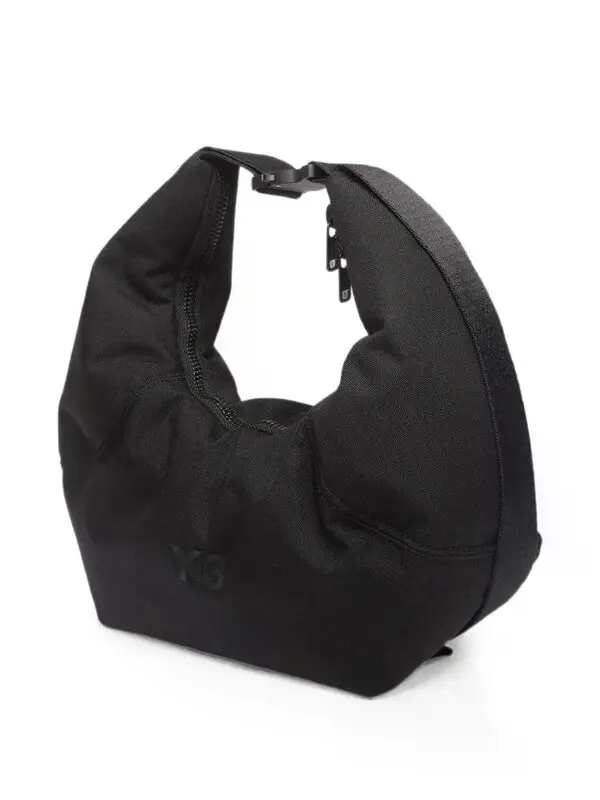 Y3 Crescent Buckle-fastening Shoulder Bag