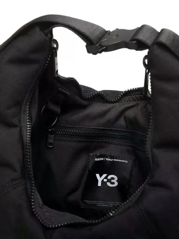 Y3 Crescent Buckle-fastening Shoulder Bag