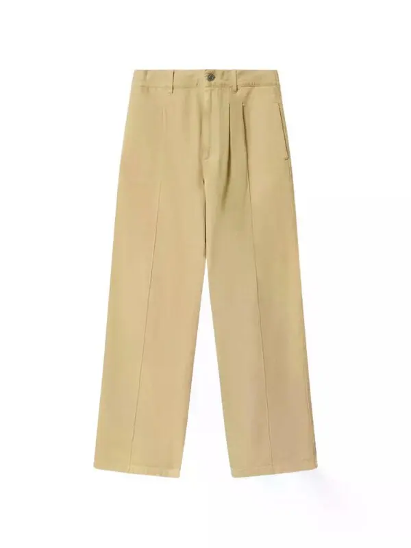 MARANT Isabel Kostinur Pleated Cotton Pants - Neutrals