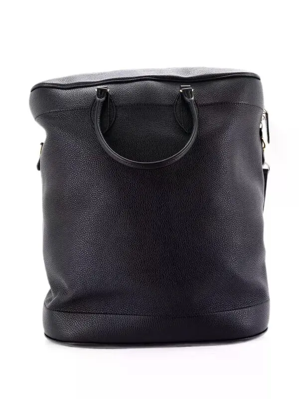 LOUIS VUITTON Taurillon Leather Carry All Gm Satchel - Black