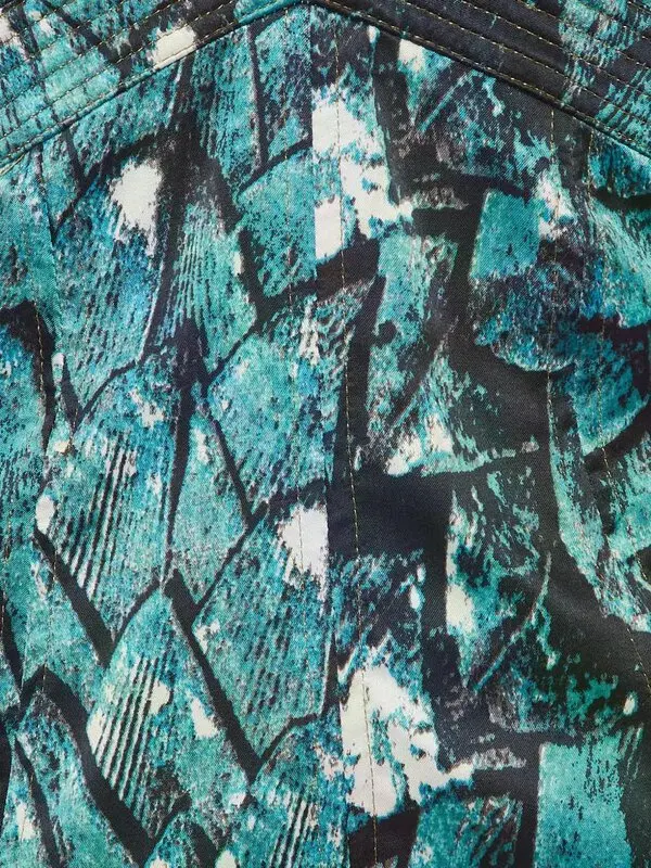 Just Cavalli Python-print V-neck Midi Dress