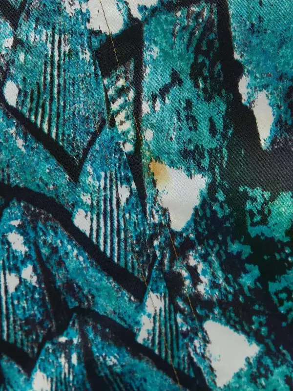 Just Cavalli Python-print V-neck Midi Dress