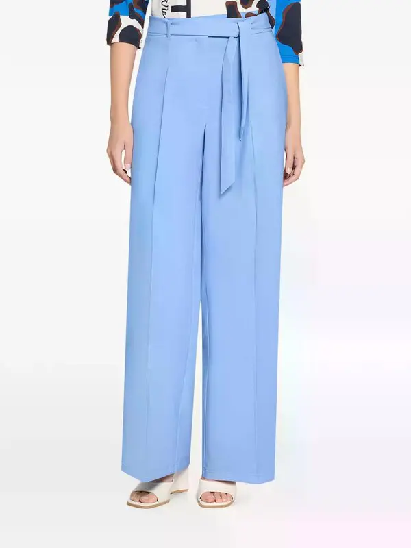 BETTY BARCLAY Belted Pleated Trousers