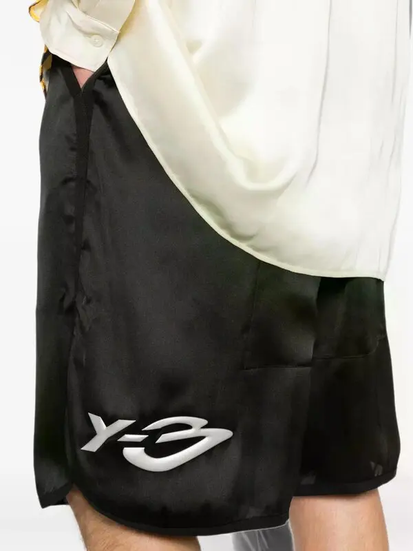 Y3 Logo-detail Drawstring Shorts