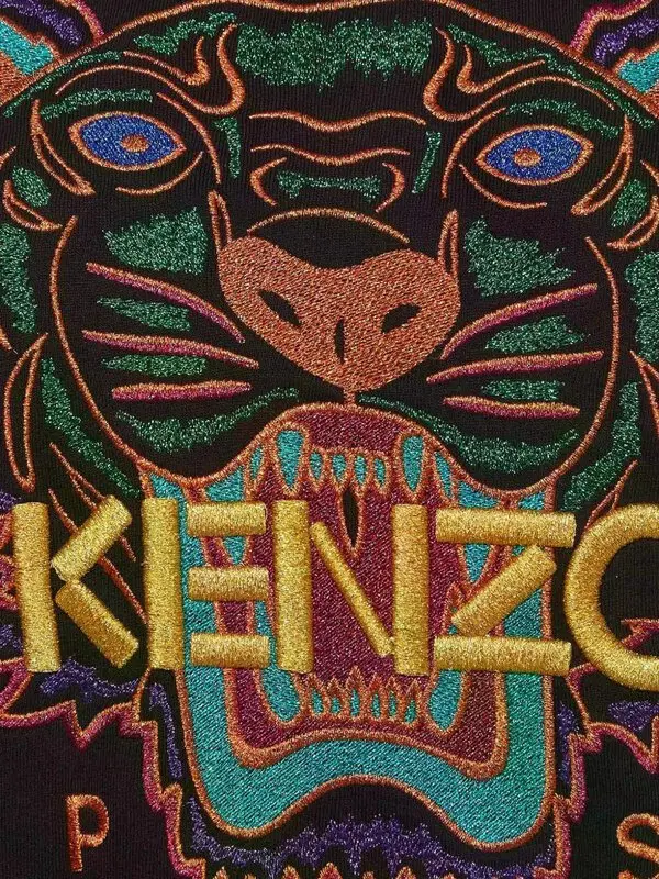Kenzo Tiger Embroidered Crew Neck Sweater