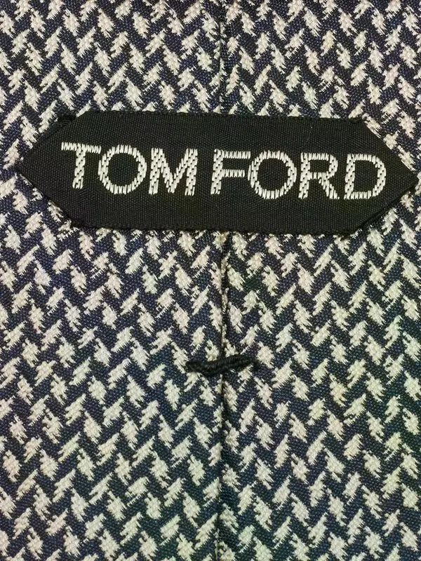 TOM FORD Chevron-jacquard Tie