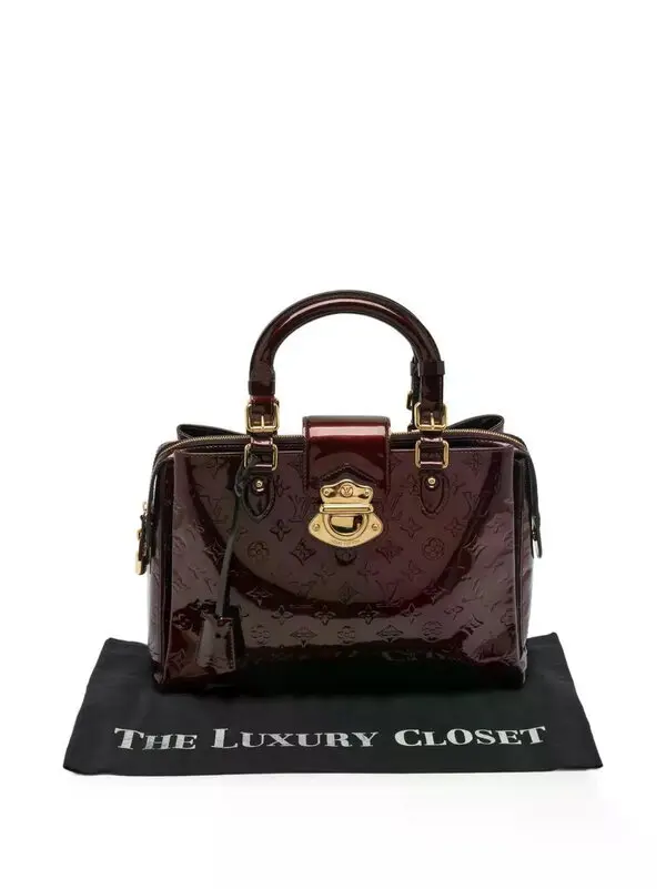 LOUIS VUITTON Monogram Vernis Melrose Avenue Satchel - Red
