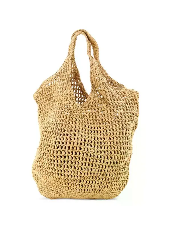 Prada Raffia Bucket Bag - Neutrals