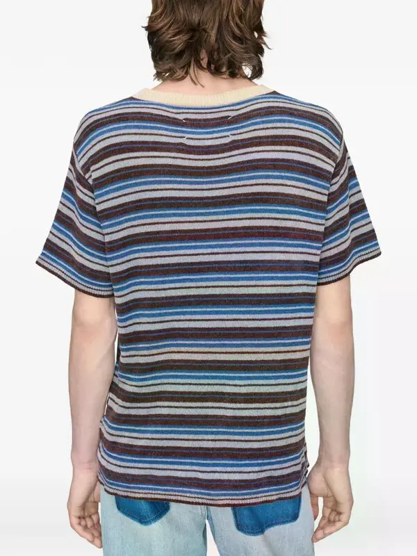 MAISON MARGIELA Striped Wool Crewneck Sweater