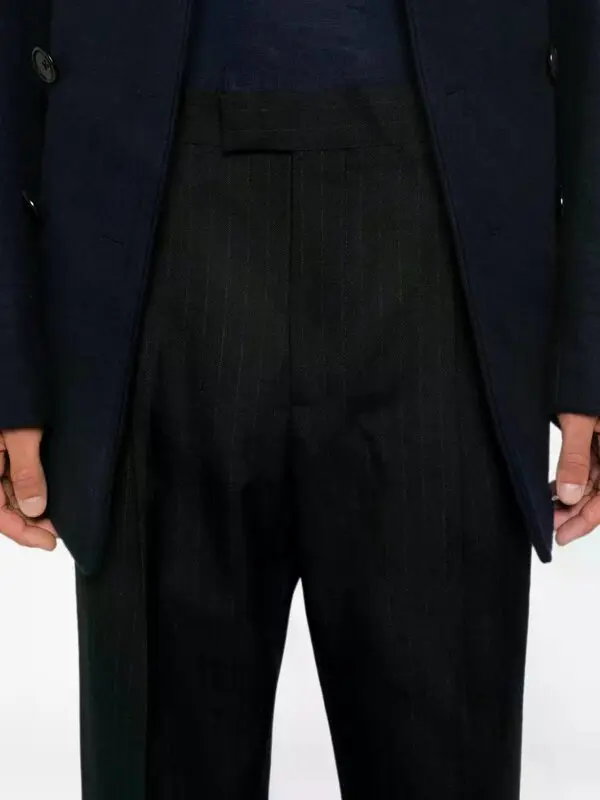 LARDINI Pinstripe-pattern Pleated Tailored Trousers