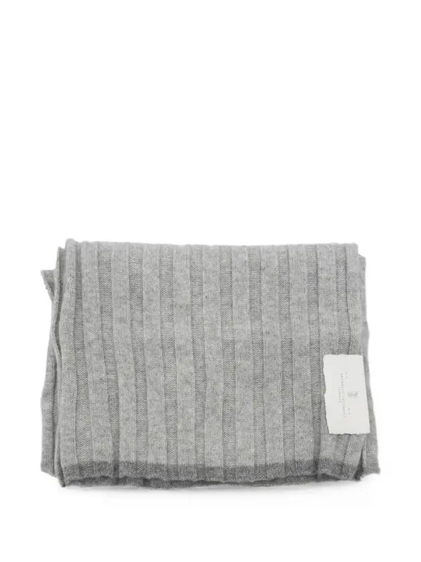 Brunello Cucinelli Ribbed-knit Cashmere Scarf