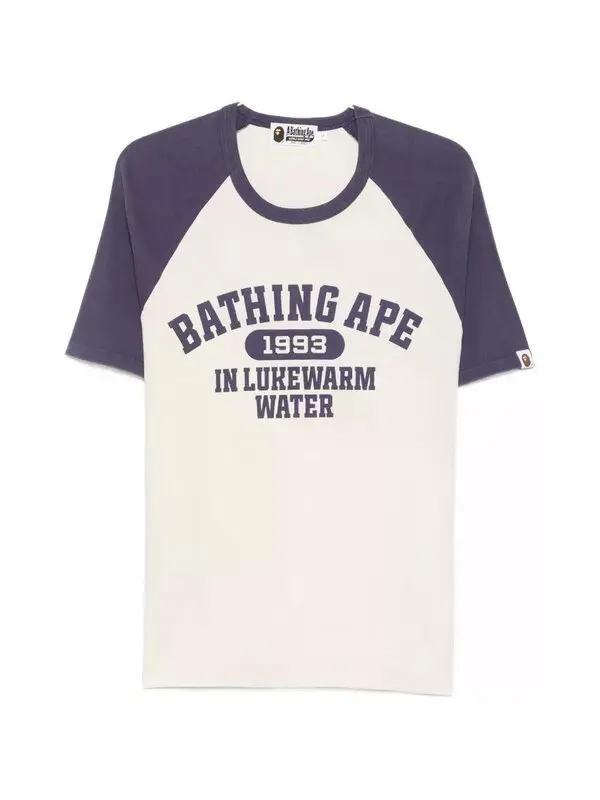 A BATHING APE Logo-print Raglan-sleeve T-shirt