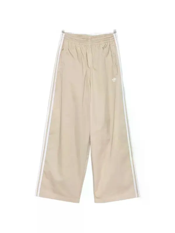 Adidas Adicolor Sst Logo-embroidered Trousers - Neutrals