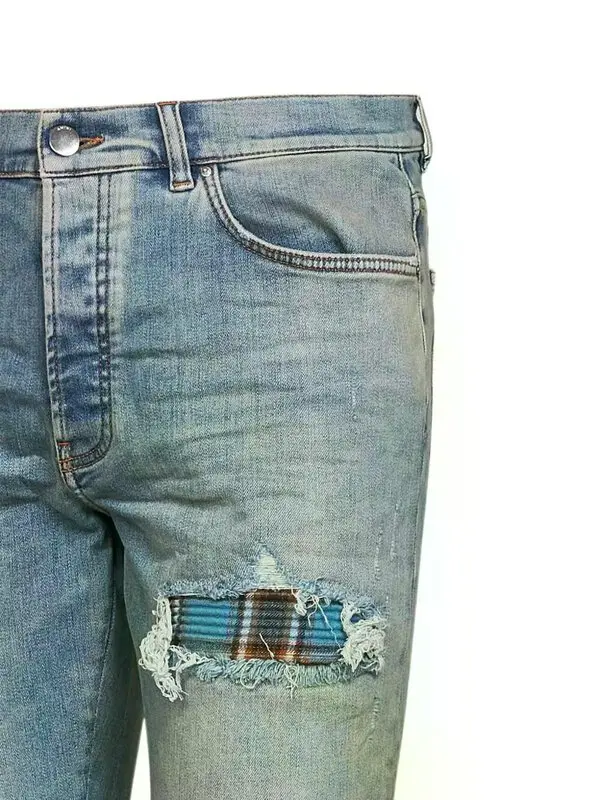 Amiri Distressed-effect Patched Jeans