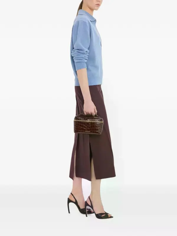 Victoria Beckham Vanity Croc-effect Mini Bag