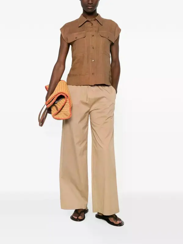 CLIPS Sleeveless Flap-pocket Shirt