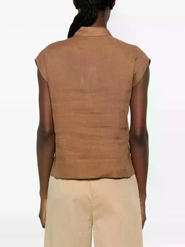 CLIPS Sleeveless Flap-pocket Shirt