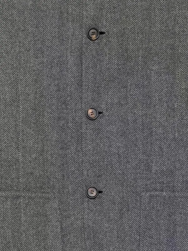 Eleventy Herringbone-pattern High-neck Coat