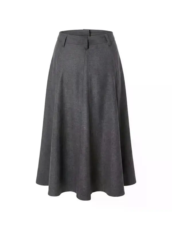Brunello Cucinelli A-line Panelled Midi Skirt