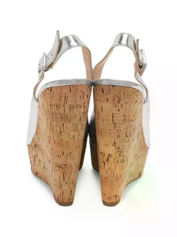 CHRISTIAN LOUBOUTIN Une Plume Peep-toe Wedge Sandals