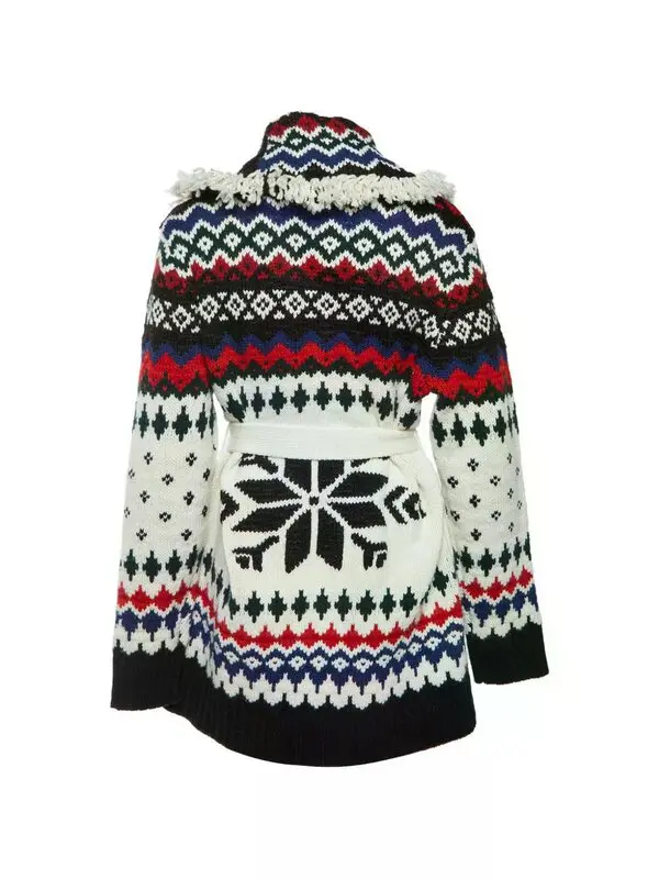 Polo Ralph Lauren Shawl-collar Fringe-detail Cardigan - Neutrals