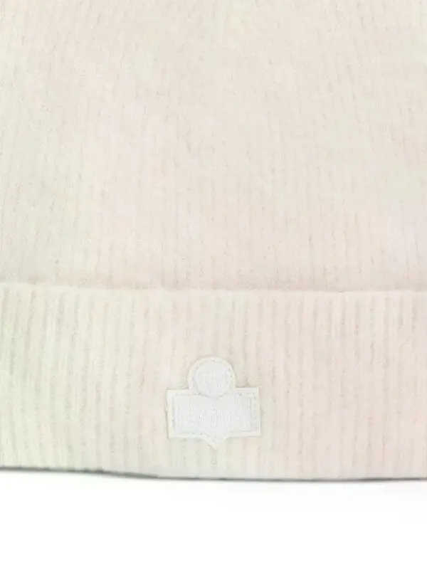 Isabel Marant Étoile Ribbed Beanie Hat With Logo Patch
