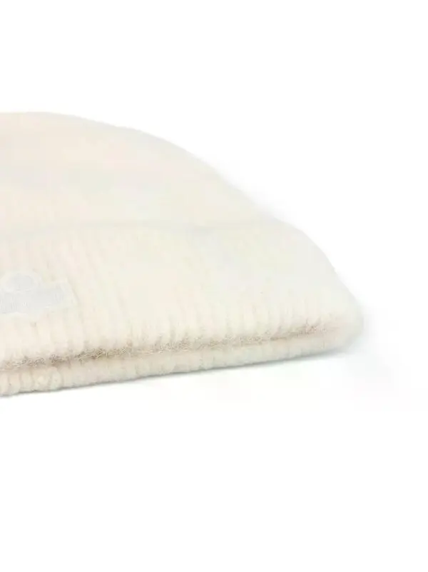 Isabel Marant Étoile Ribbed Beanie Hat With Logo Patch