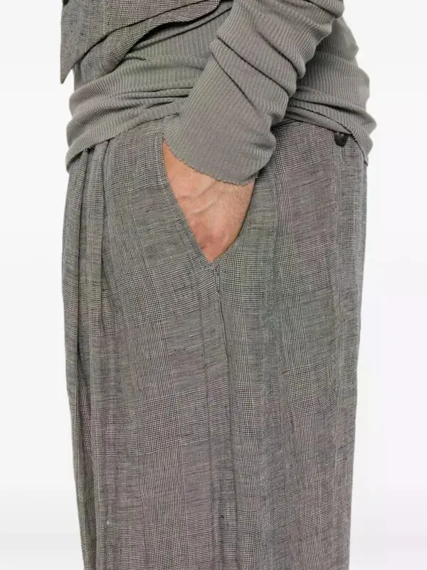 ZIGGY CHEN Check Pattern Trousers