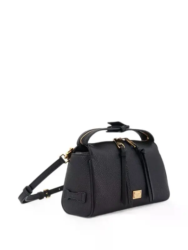 Dolce & Gabbana Logo-plaque Pebbled Shoulder Bag