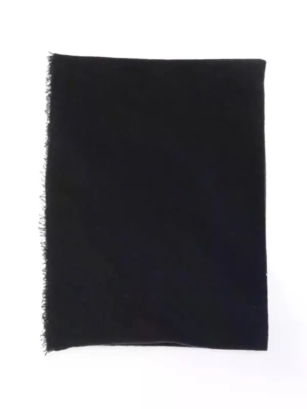 Faliero Sarti Fringed Cashmere Scarf - Black