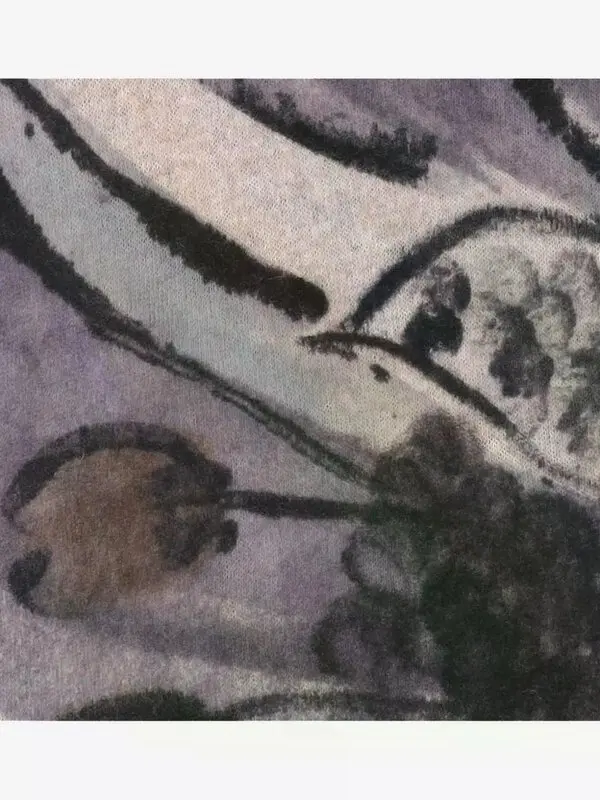 Faliero Sarti Birch-pattern Fringed Scarf