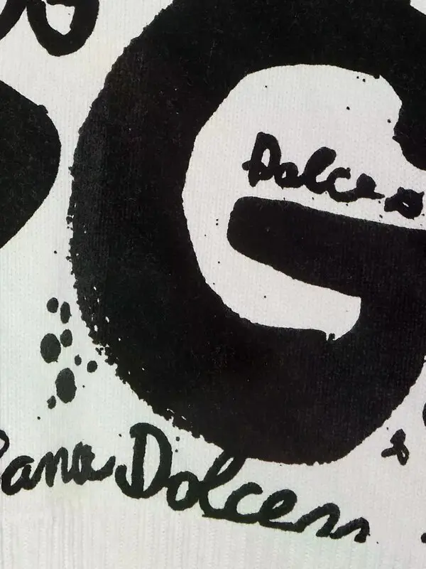 Dolce & Gabbana Graphic-print Crew-neck Sweater