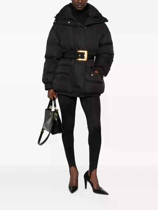 Balmain Belted Quilted Puffer Jacket