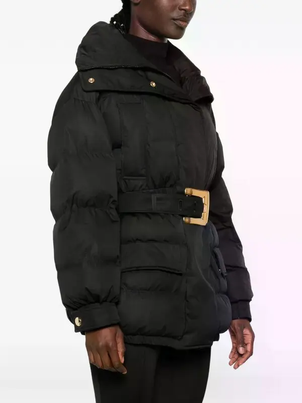 Balmain Belted Quilted Puffer Jacket