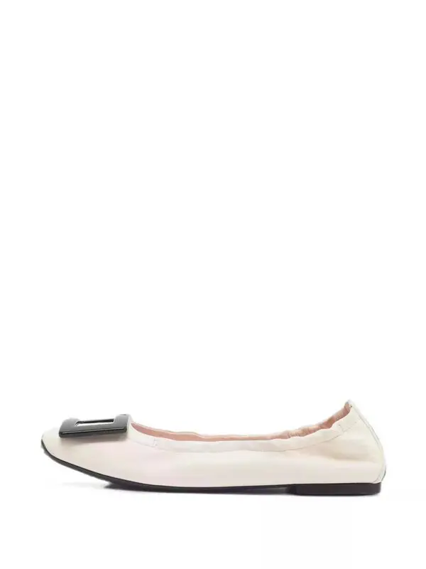 ROGER VIVIER Pockette Leather Ballet Flats