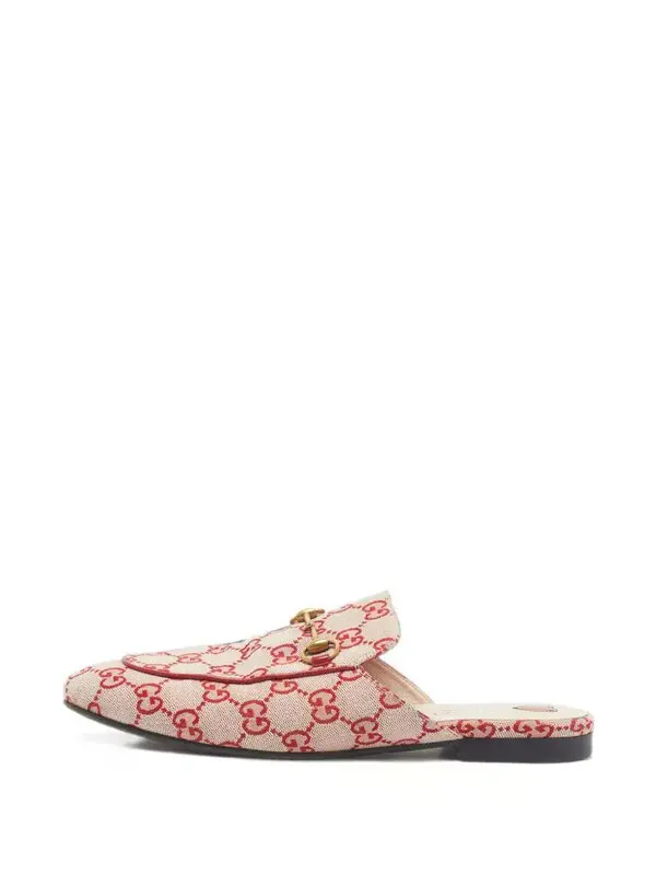 Gucci Princetown Horsebit Flat Mules - Pink