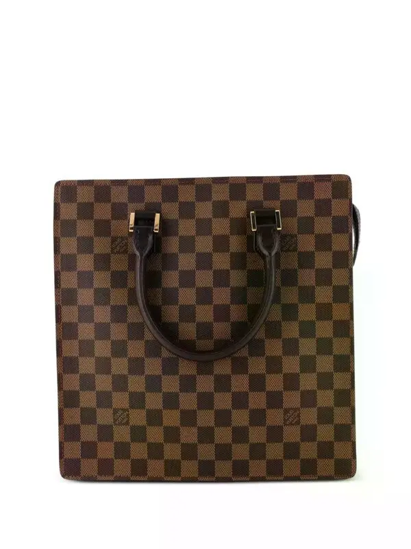 LOUIS VUITTON Damier Pm Sac Plat Tote Bag - Brown