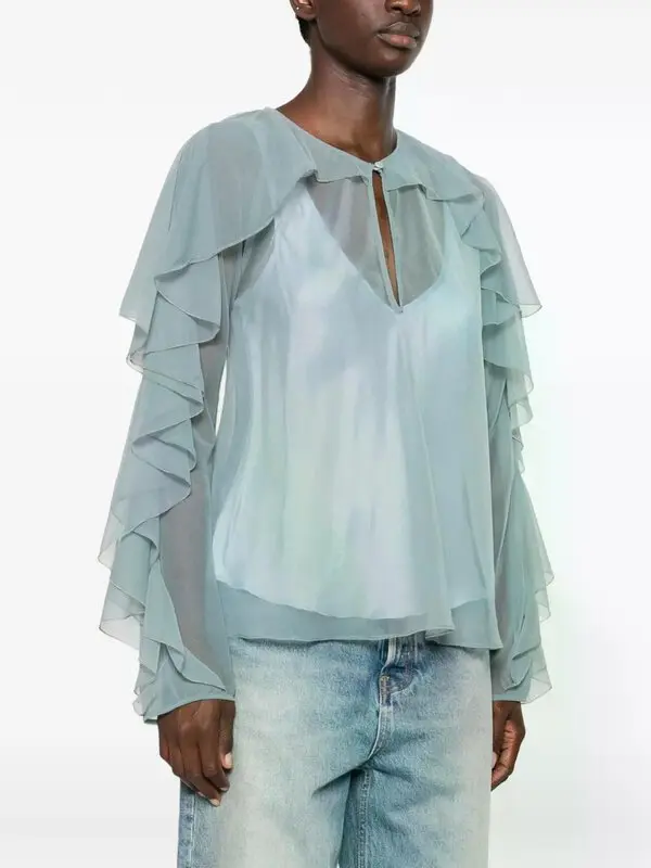 FORTE_FORTE Sheer Shirt