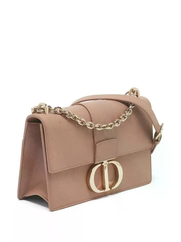 Dior 30 Montaigne Leather Shoulder Bag - Neutrals