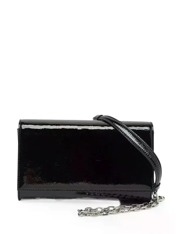 CHRISTIAN LOUBOUTIN Paloma Leather Clutch Bag - Black