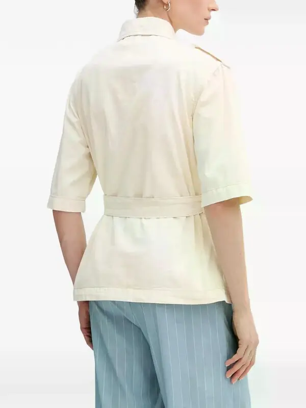 GAUDI Belted Cotton Shirt