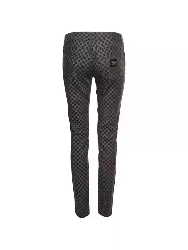 Dolce & Gabbana Polka Dot Slim-fit Jeans