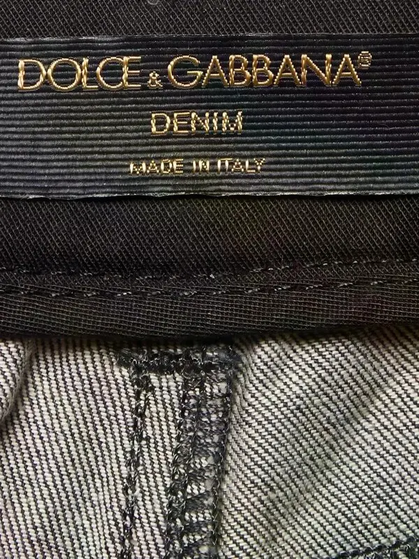 Dolce & Gabbana Polka Dot Slim-fit Jeans