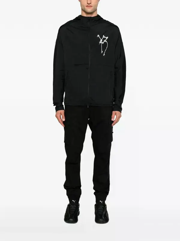 Y3 Graphic-print Hooded Jacket