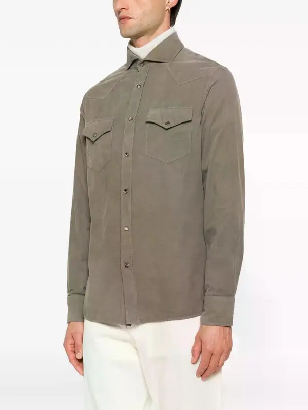 Brunello Cucinelli Corduroy Western-style Shirt