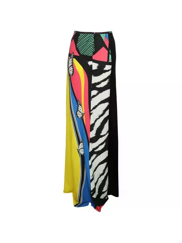 Roberto Cavalli Printed Maxi Skirt - Black
