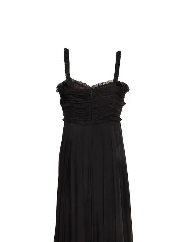 Carolina Herrera Crepe Bustier Maxi Dress - Black