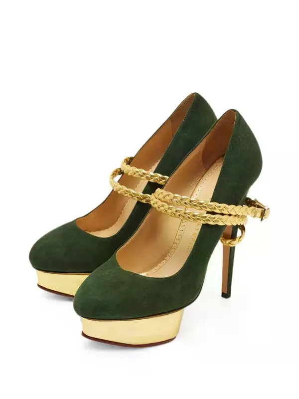 CHARLOTTE OLYMPIA Dolly Platform Pumps With Braided Ankle Strap