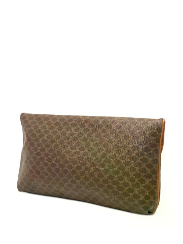 Celine 2007 Macadam Coated Canvas Clutch Bag