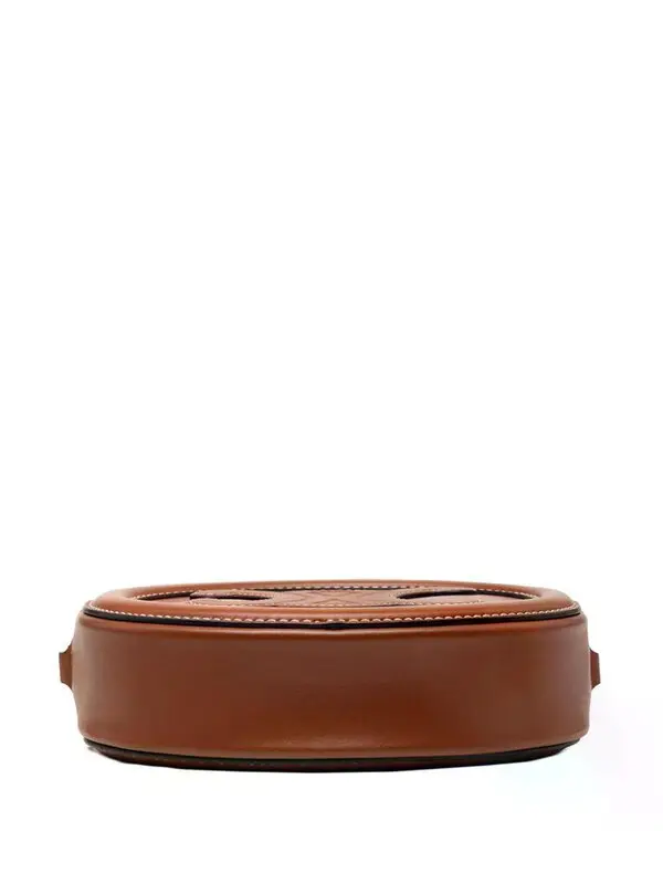 Celine Calfskin Cuir Triomphe Oval Crossbody Bag - Brown